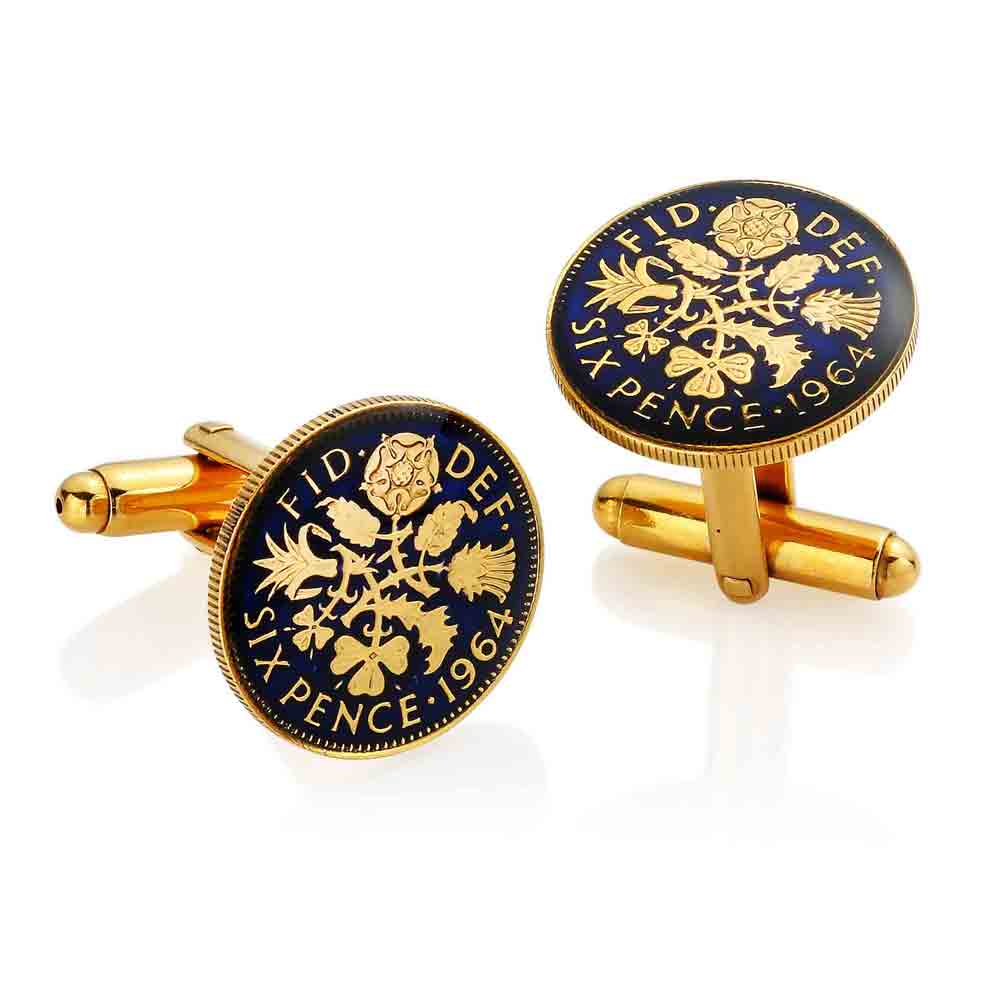 Coin Jewellery - High Quality Enamelled Coin Cufflinks - Handmade gift ...